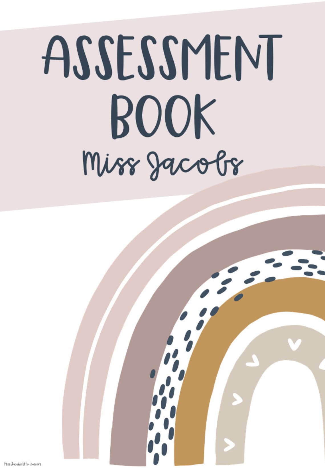 MODERN RAINBOW Binder Covers and Spines Editable Calm | Etsy