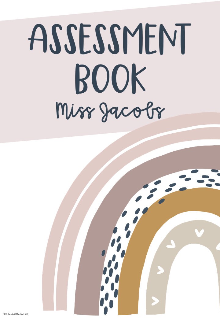 MODERN RAINBOW Binder Covers and Spines Editable Calm | Etsy