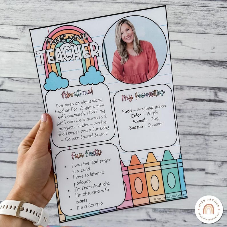 Meet The Teacher Templates Back To School Teacher Letter, Cutesy