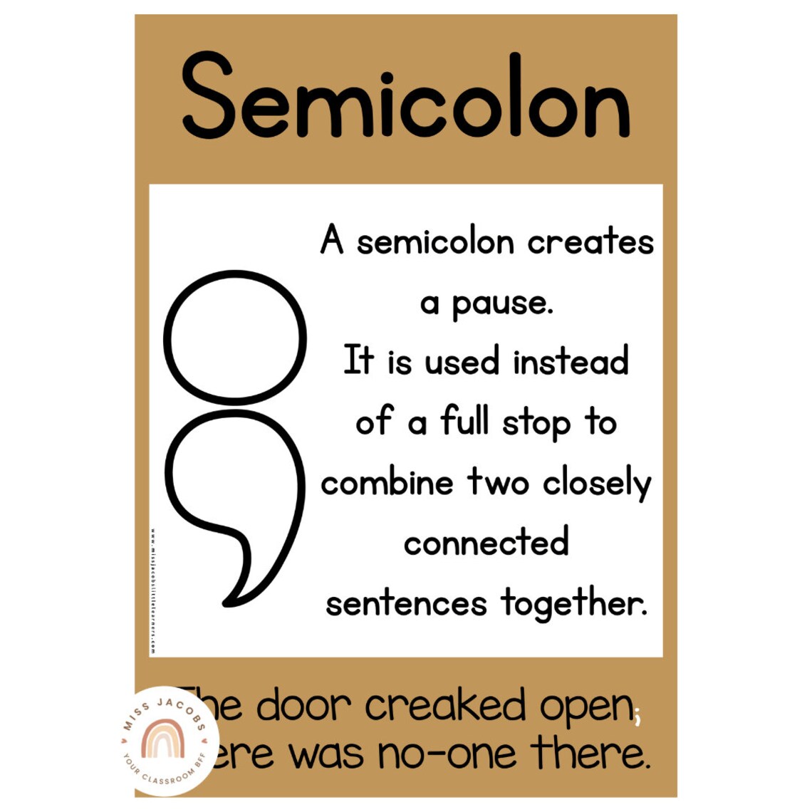 NEUTRAL Punctuation Posters | Boho Color Palette | Neutral Classroom ...