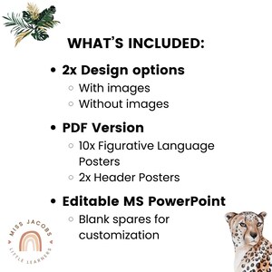 Earthy Figurative Language Posters, Printable ELA Anchor Charts ...