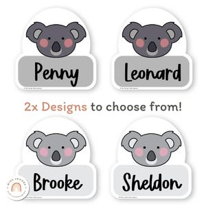 Koala Classroom Door Sign, Editable Welcome Posters + Name Labels or ...