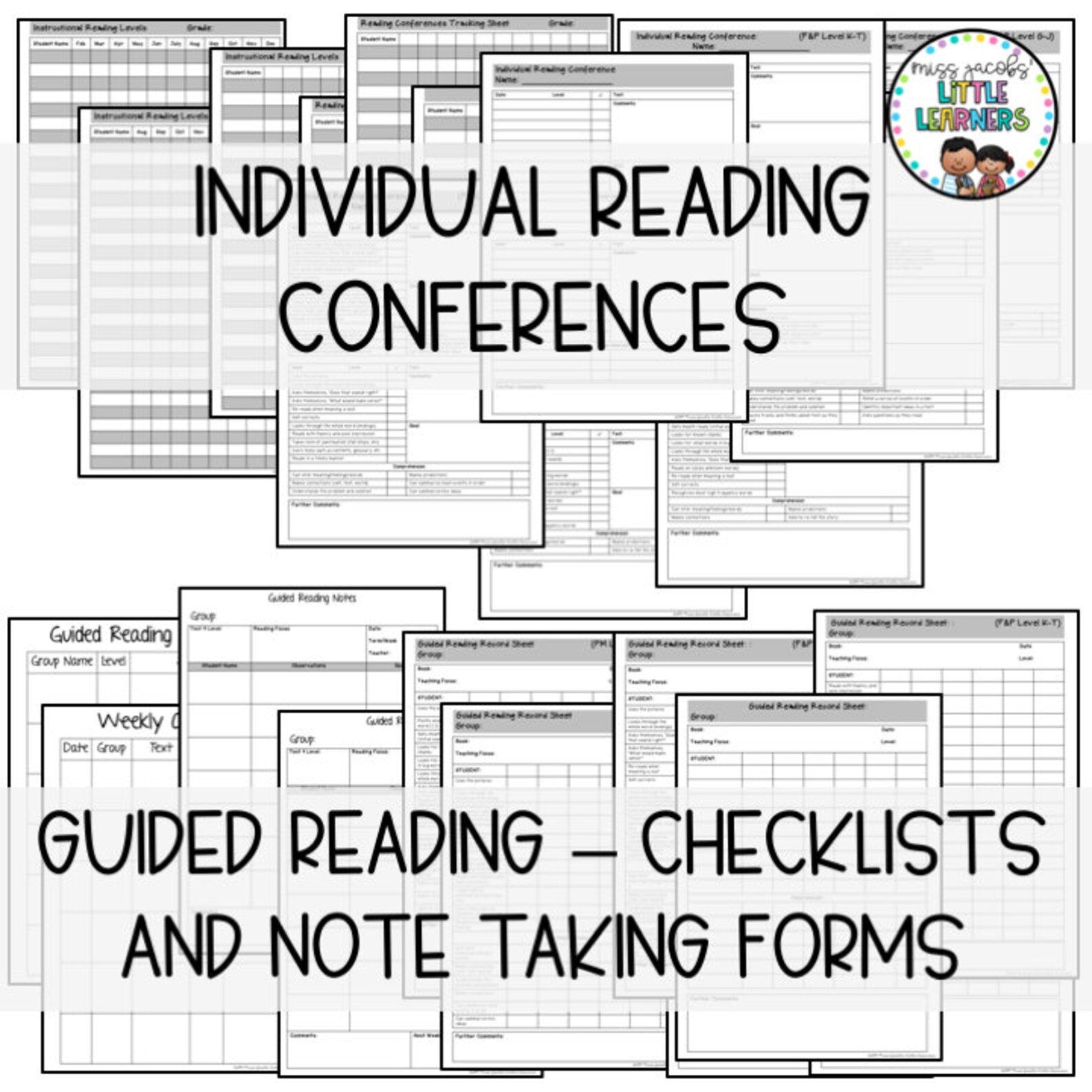 Guided Reading Folder - Reading Assessment Forms and Checklists - Etsy