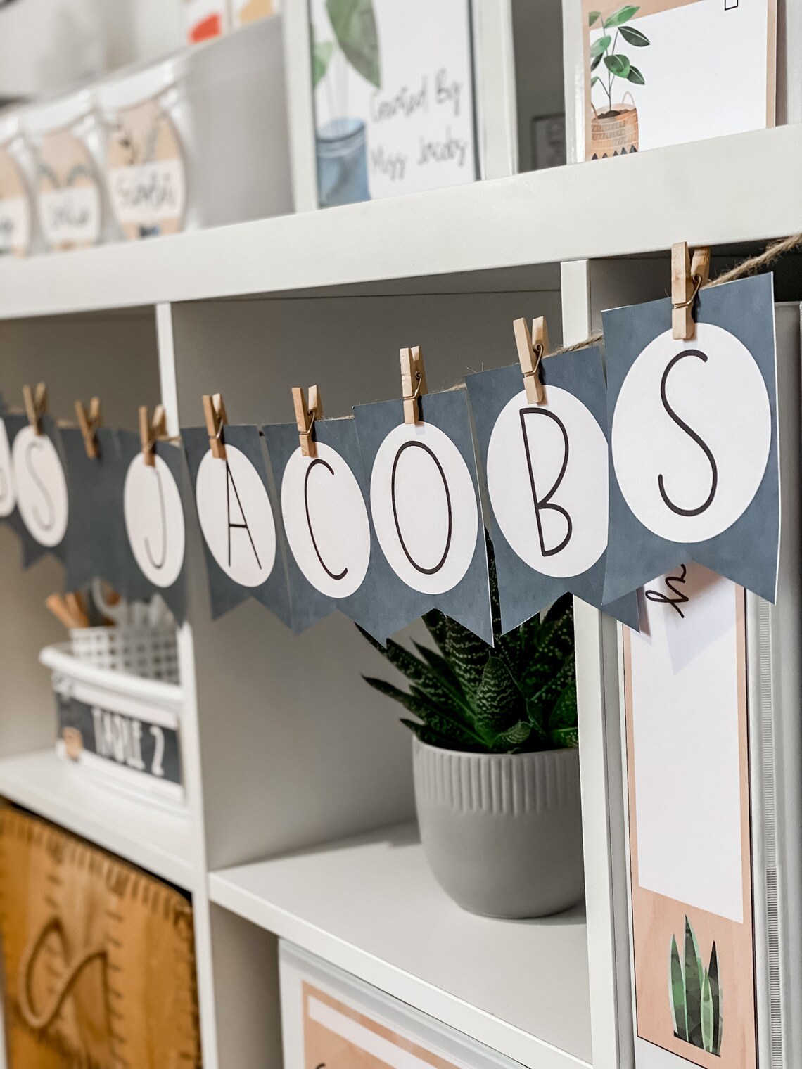 Editable Bunting & Display Banners Modern Boho Plants Themed - Etsy