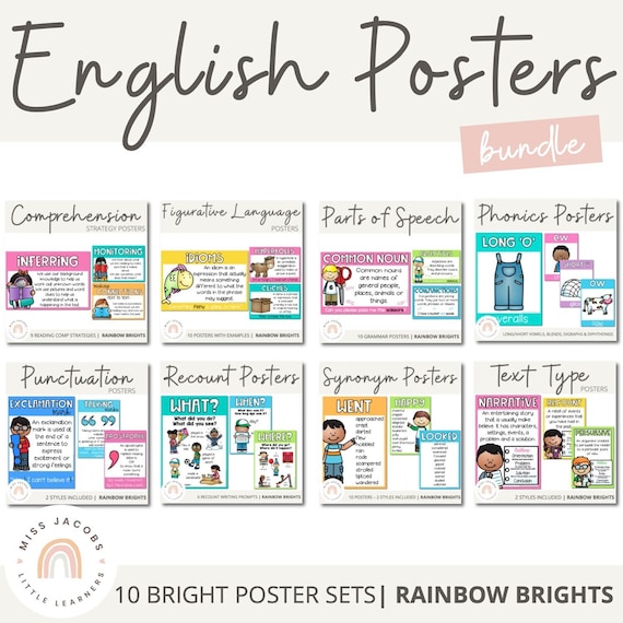 English Classroom Posters