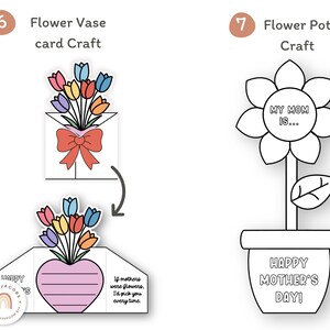 Mother’s Day Craft Bundle, Printable Keepsake Cards & Writing ...