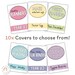 Binder Covers and Spines | PASTELS | Editable - Etsy