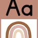 BOHO RAINBOW Alphabet Posters Editable Neutral Rainbow - Etsy