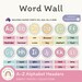 Alphabet Word Wall | PASTELS | Editable - Etsy