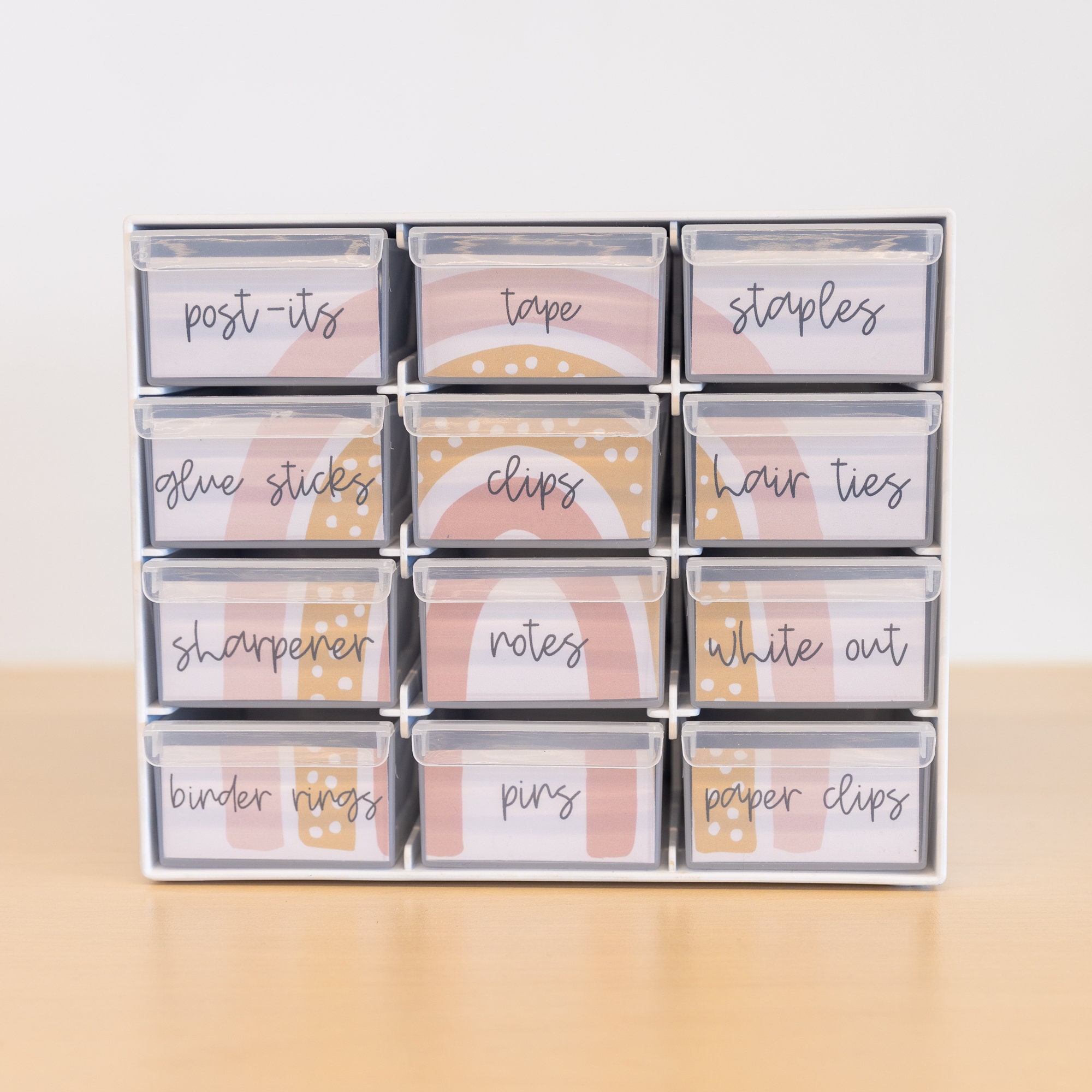 BOHO RAINBOW Teacher Toolbox Labels Editable Neutral - Etsy