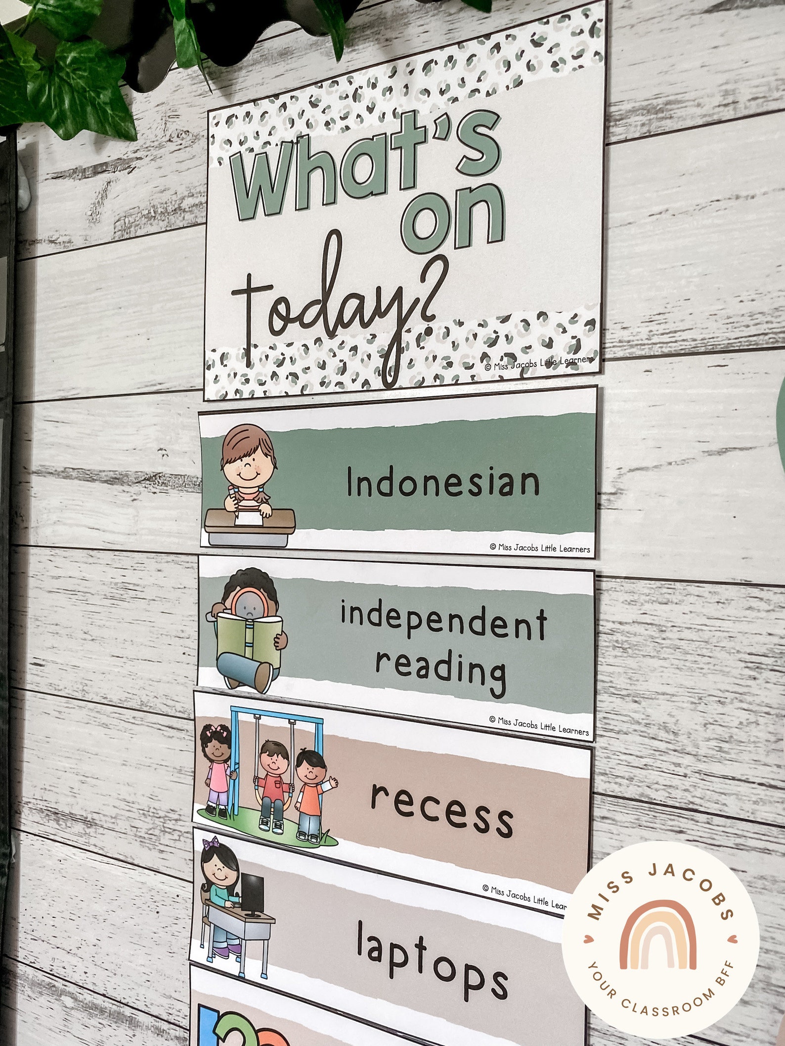 MODERN JUNGLE Classroom Decor Bundle EDITABLE Boho Jungle - Etsy