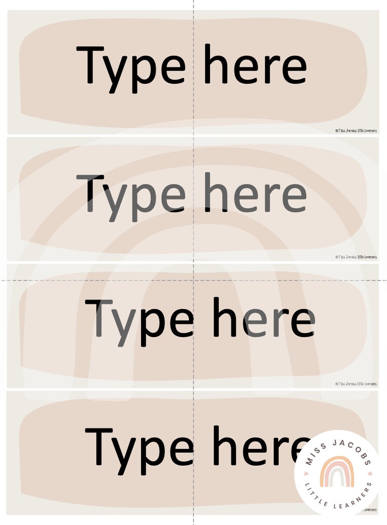 BOHO VIBES Days and Months Flashcards | Desert Neutral Classroom Decor ...