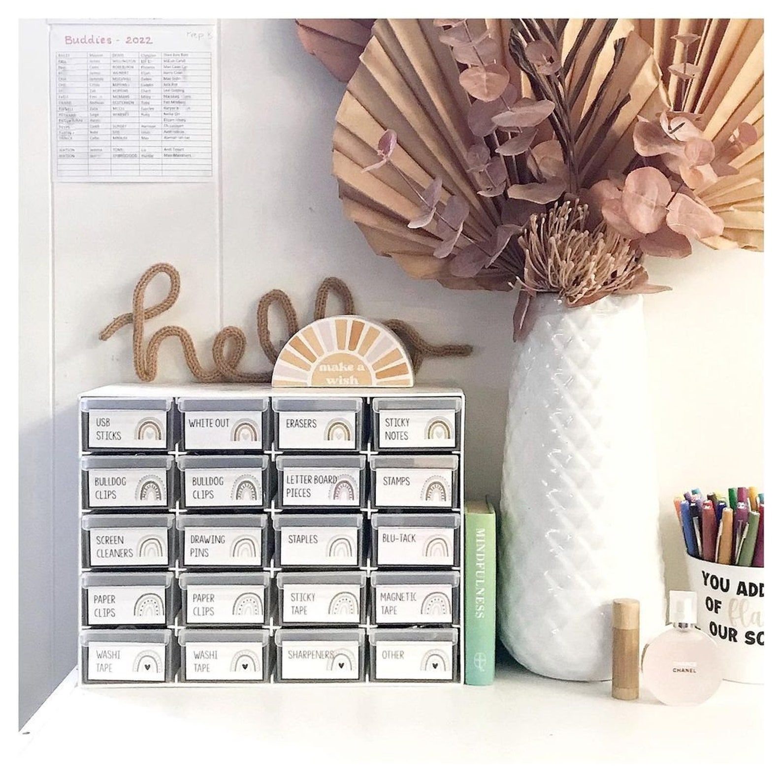 BOHO RAINBOW Teacher Toolbox Labels Editable Neutral - Etsy