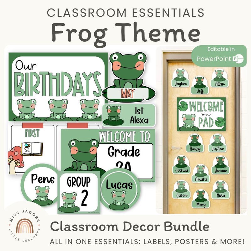 Frog Classroom - Etsy