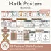 NEUTRAL Math Posters Bundle | Boho Color Palette | Neutral Classroom ...