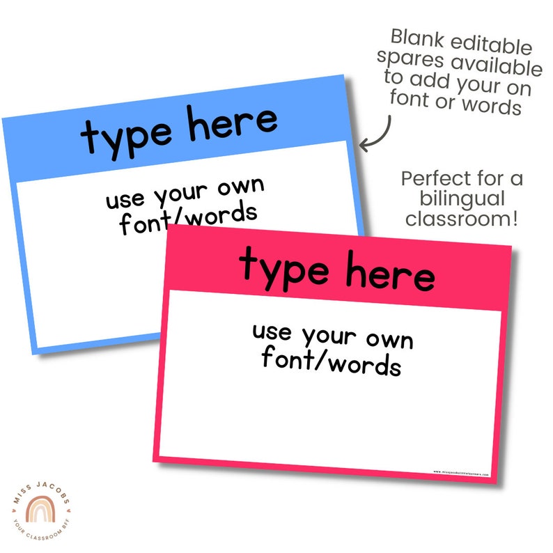 Parts of Speech Posters RAINBOW BRIGHTS - Etsy