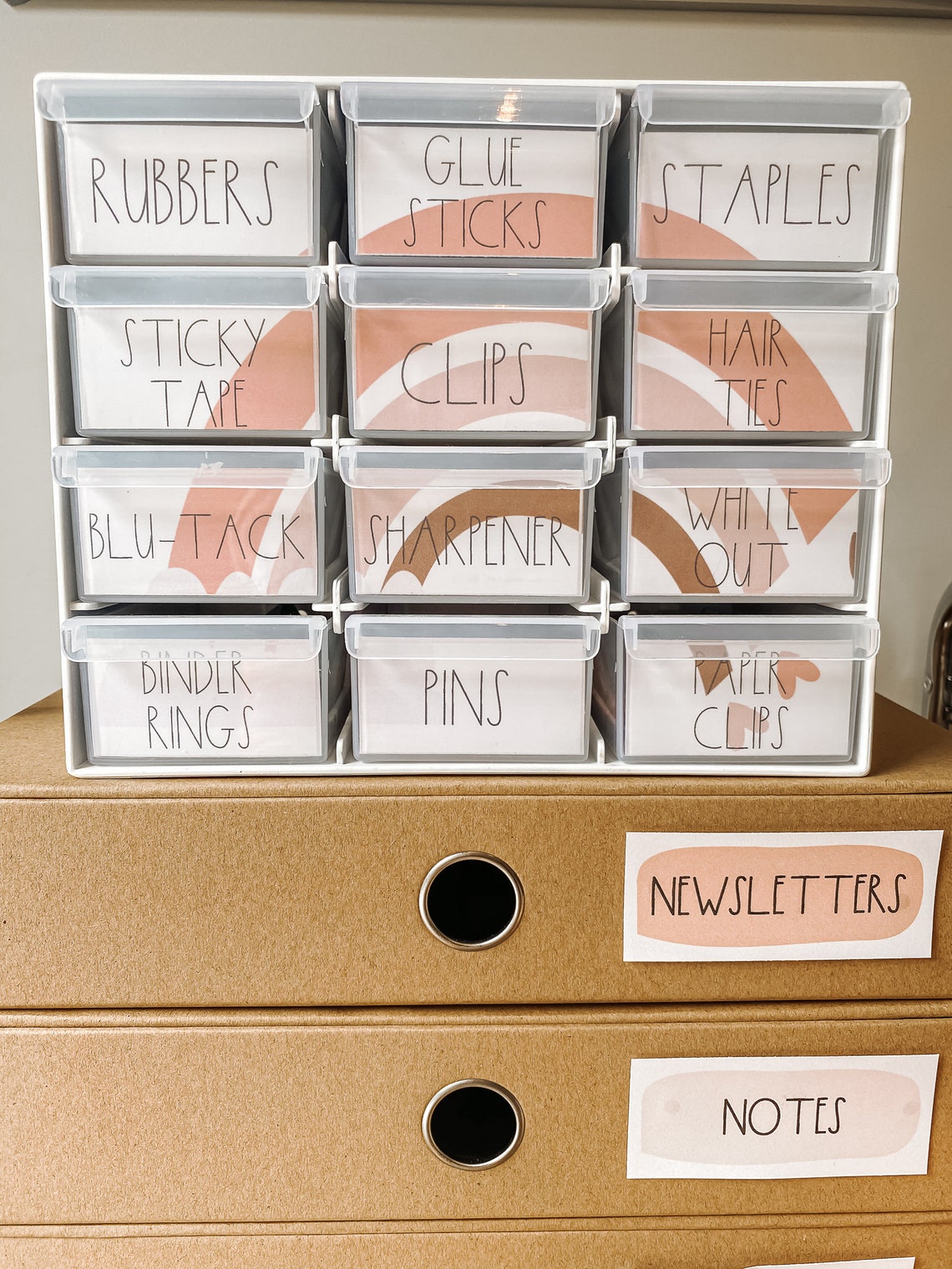 EARTHY RAINBOW Teacher Toolbox Labels Editable Desert | Etsy