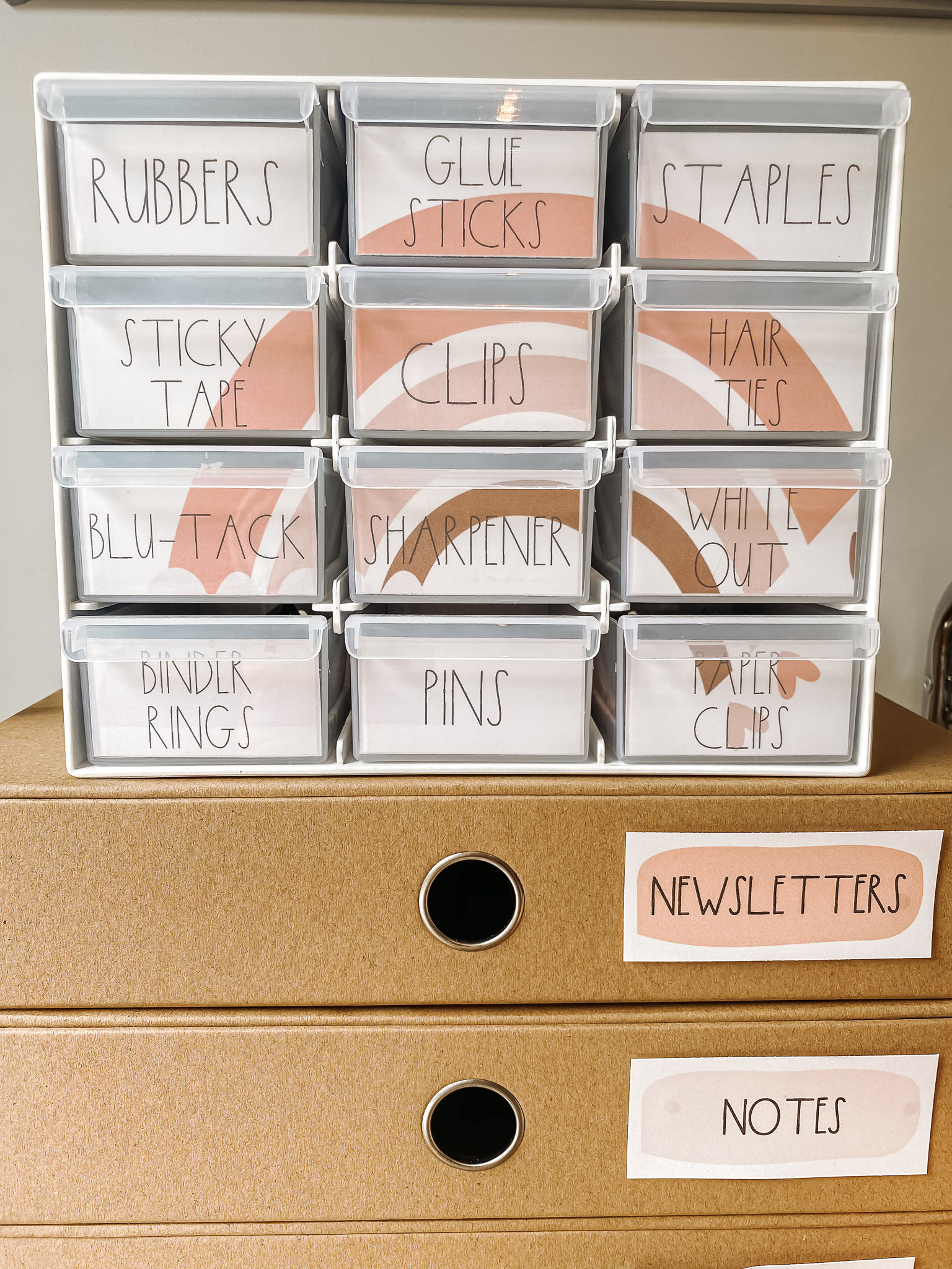 EARTHY RAINBOW Teacher Toolbox Labels Editable Desert | Etsy