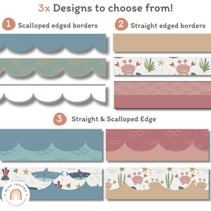 Bulletin Board Borders | Cute Sea Life Classroom Decor | Printable ...