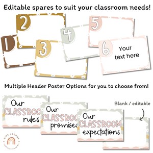 Classroom Rules Posters and Classroom Management Slips Daisy Gingham ...