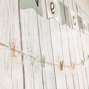 BOHO VIBES Bulletin Board Banners | Neutral Classroom Bunting ...