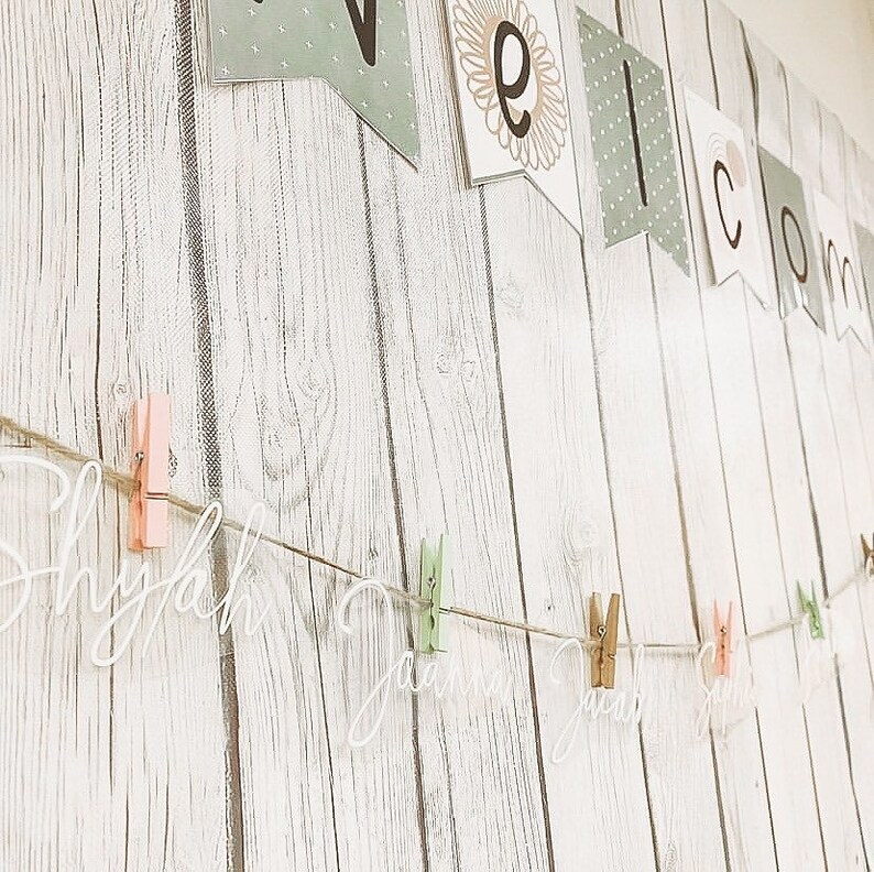 BOHO VIBES Bulletin Board Banners Neutral Classroom Bunting - Etsy