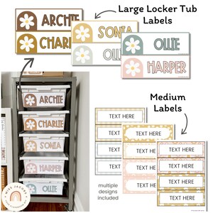 Classroom Supply Labels and Student Name Tags Bundle Daisy - Etsy