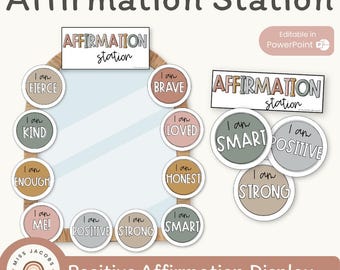 Affirmation Station | SIMPLE BOHO | Positive Affirmations Mirror ...