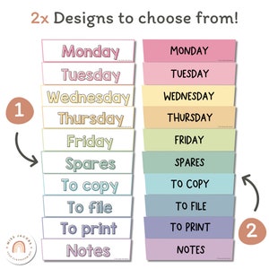 Teacher Trolley Labels | 10 Drawer Cart Labels | PASTELS | EDITABLE - Etsy