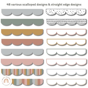 Bulletin Board Borders | Spotty Boho Calm Classroom Decor | Printable ...