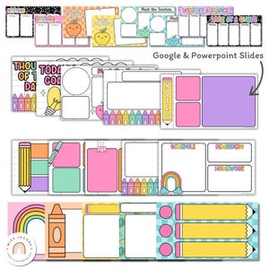 Cutesy Classroom Slides Templates Composition Book, Google Slides and ...