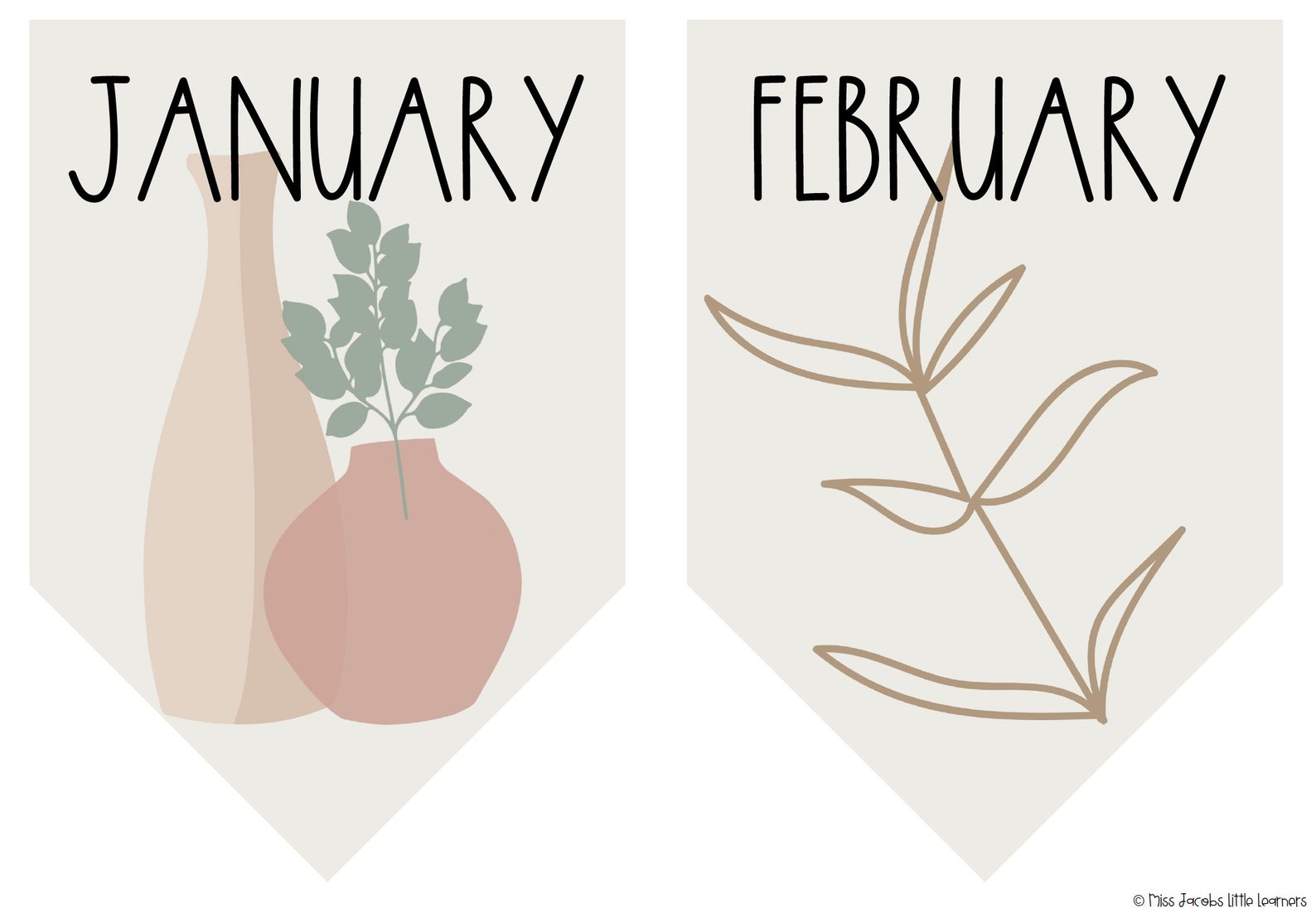 BOHO VIBES Birthday Display Editable Desert Neutral | Etsy