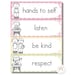 Classroom Rules Posters for Classroom Management | Daisy Gingham Pastel ...