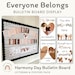 Everyone Belongs Bulletin Board | Diversity Display | Neutral Classroom ...