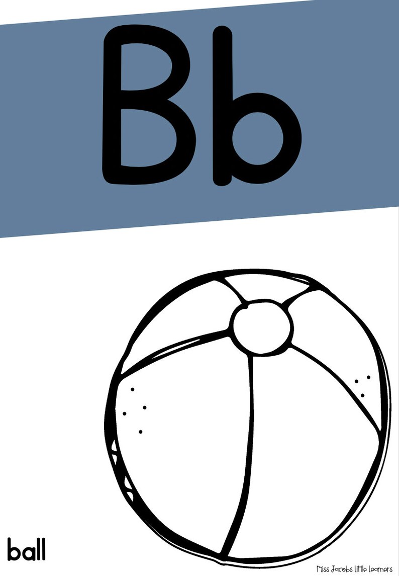 MODERN RAINBOW Alphabet Posters Editable Calm Colors - Etsy