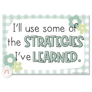 Modern Growth Mindset Display | Daisy Gingham Pastels Classroom Decor ...