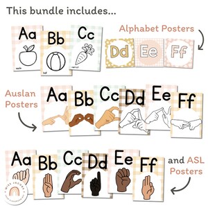 Alphabet Posters Bundle, ABC + ASL + Auslan Alphabet Posters, Daisy ...