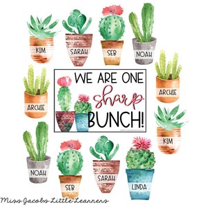 CACTUS Door Display | Cactus Classroom Decor - Etsy