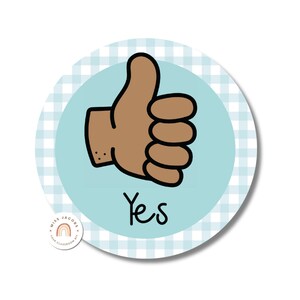 Hand Signals | Daisy Gingham Pastels Classroom Decor | Editable - Etsy