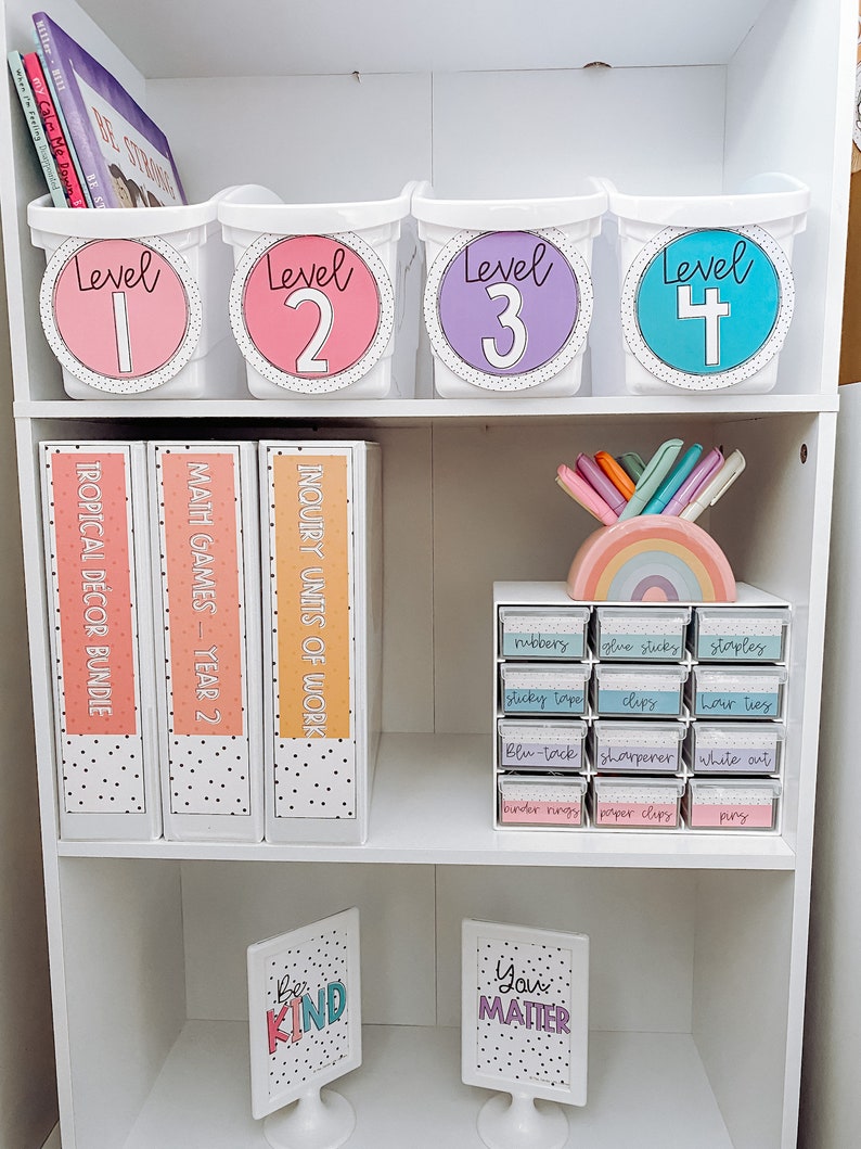 Reading Groups Organizers SPOTTY BRIGHTS Rainbow Guided - Etsy