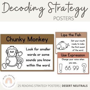 English Posters Bundle BOHO VIBES Desert Neutral Classroom - Etsy