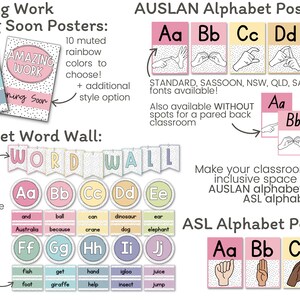 SPOTTY PASTELS Classroom Decor Bundle Muted Rainbow Decor Editable - Etsy