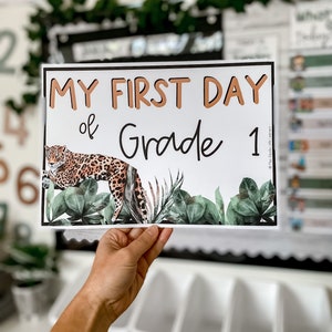 MODERN JUNGLE Classroom Decor Bundle - EDITABLE! Boho Jungle Vibes ...