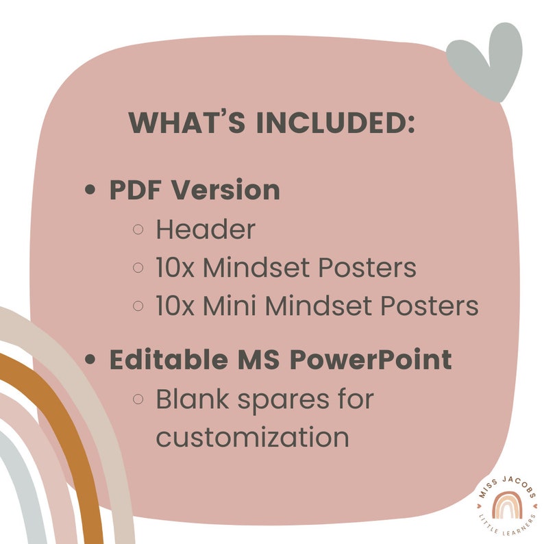 Modern Growth Mindset Display | Simple Boho Classroom Decor | Editable ...