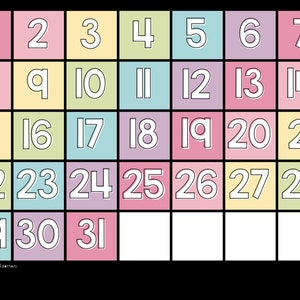 Classroom Calendar and Weather Display | SPOTTY PASTELS - Etsy