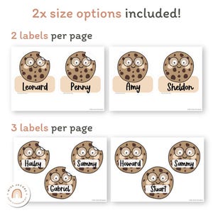 Cookie Door Display for Classroom, Editable and Printable Welcome ...