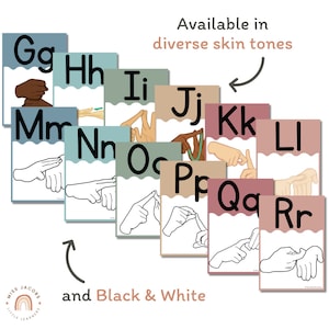 Auslan australian Sign Language Alphabet Posters Cute Sea Life ...