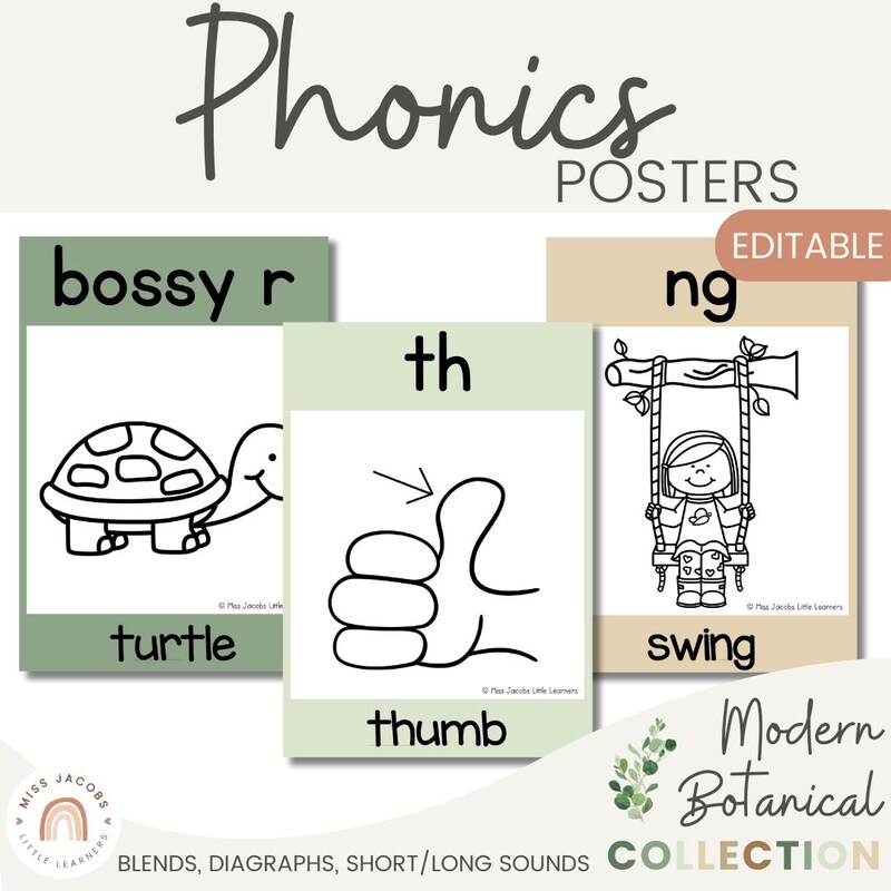 Phonics Poster - Etsy