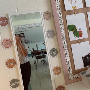 Affirmation Station SPOTTY BOHO | Positive Affirmations Mirror Display ...