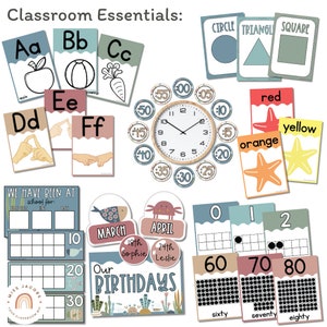 Cute Sea Life Classroom Decor Bundle | Under the Sea Theme | Editable ...